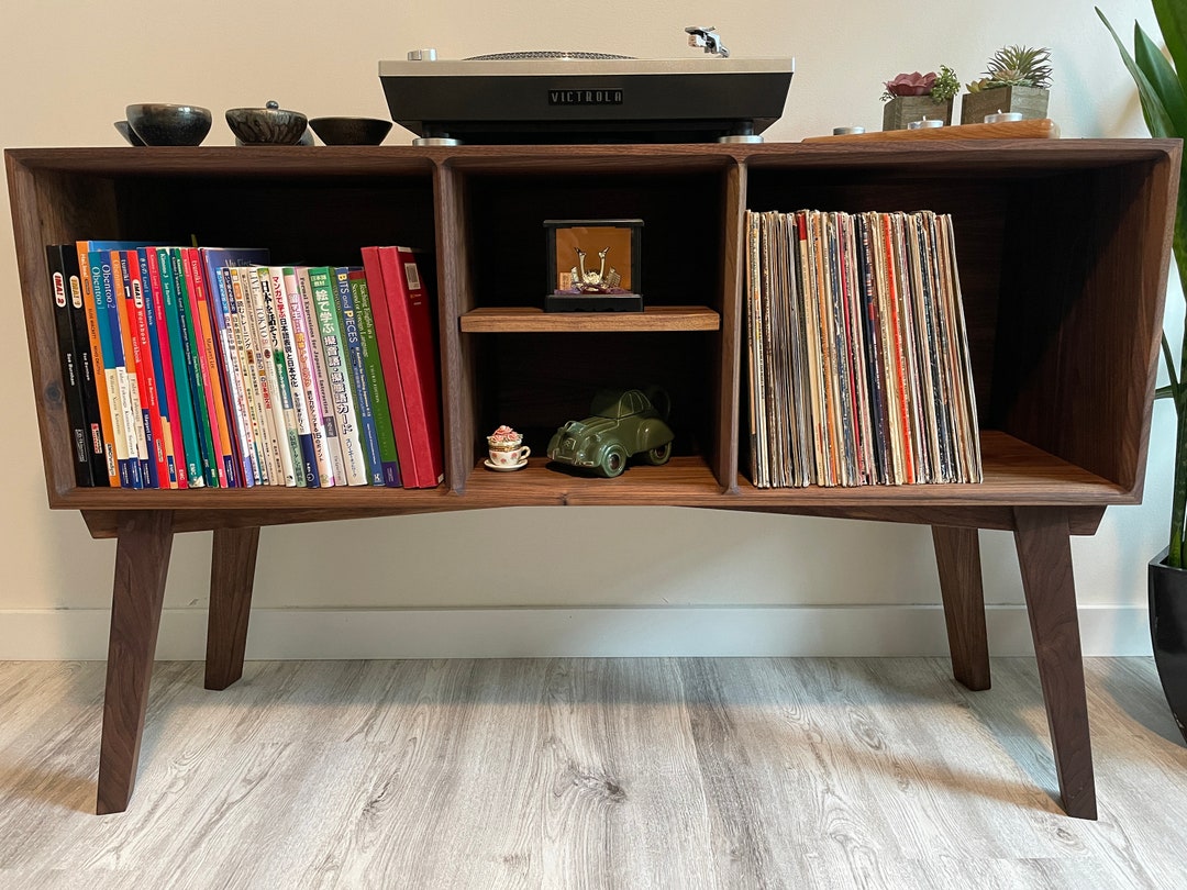 Krebson 50" Vinyl and Record Player Stand - Hifi Record Player Stand - Etsy
