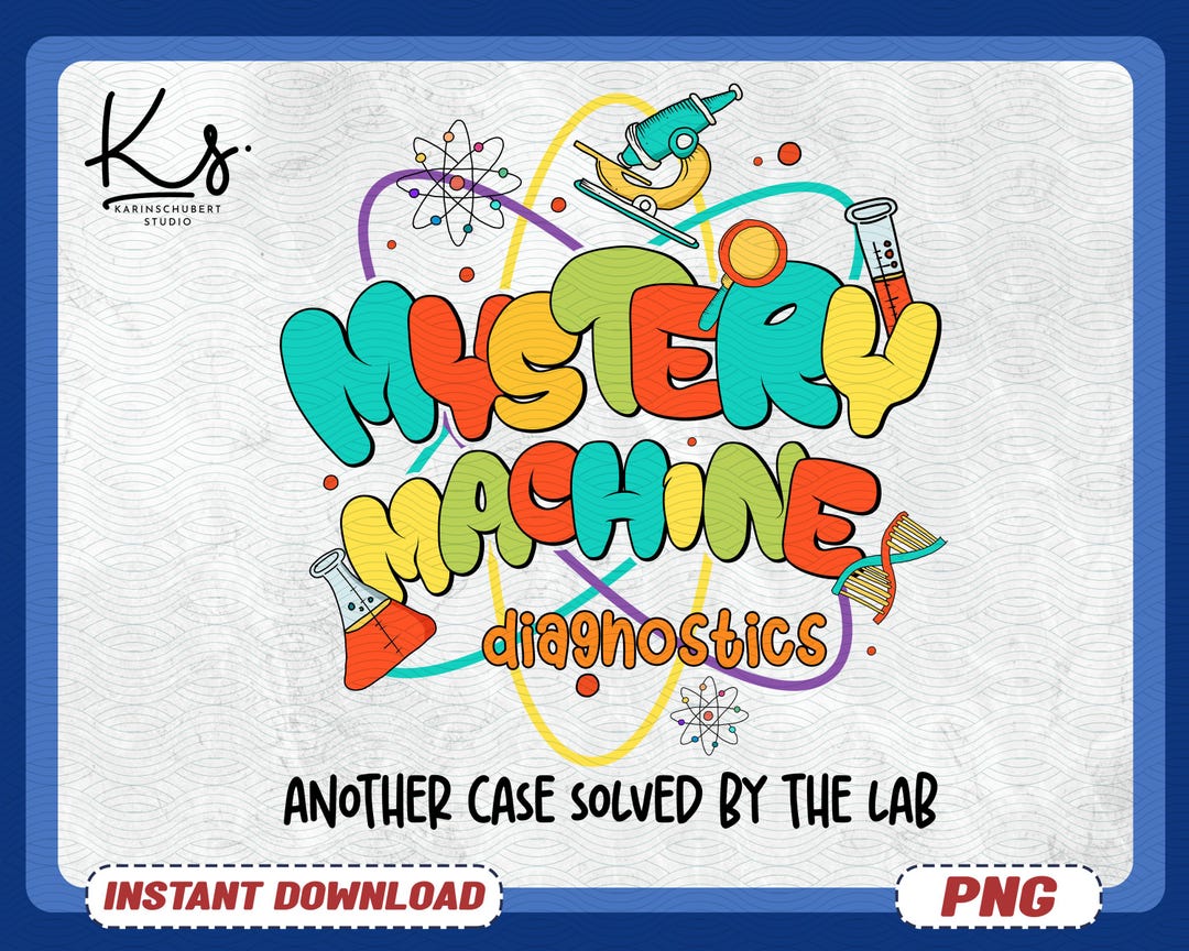Lab Week 2025 Mystery Machine Png, Mystery Machine of Diagnostics Png ...
