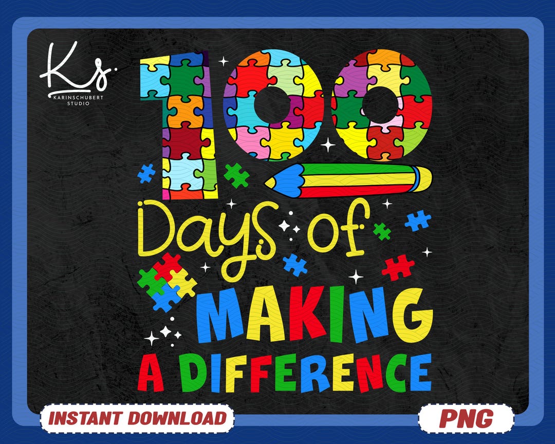 100 Days of Embracing Differences Png, Happy 100th Day of School Png ...