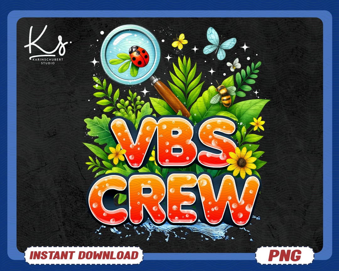 VBS Crew VBS 2025 Png, VBS 2025 Png, Magnified Png, Vacation Bible ...