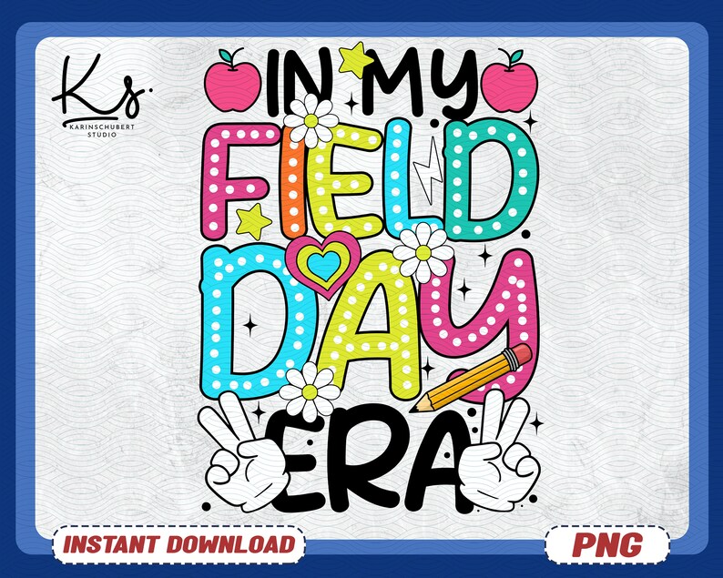 Field Day Png, in My Field Day Era Png, Retro Wavy Field Day 2024 Png ...