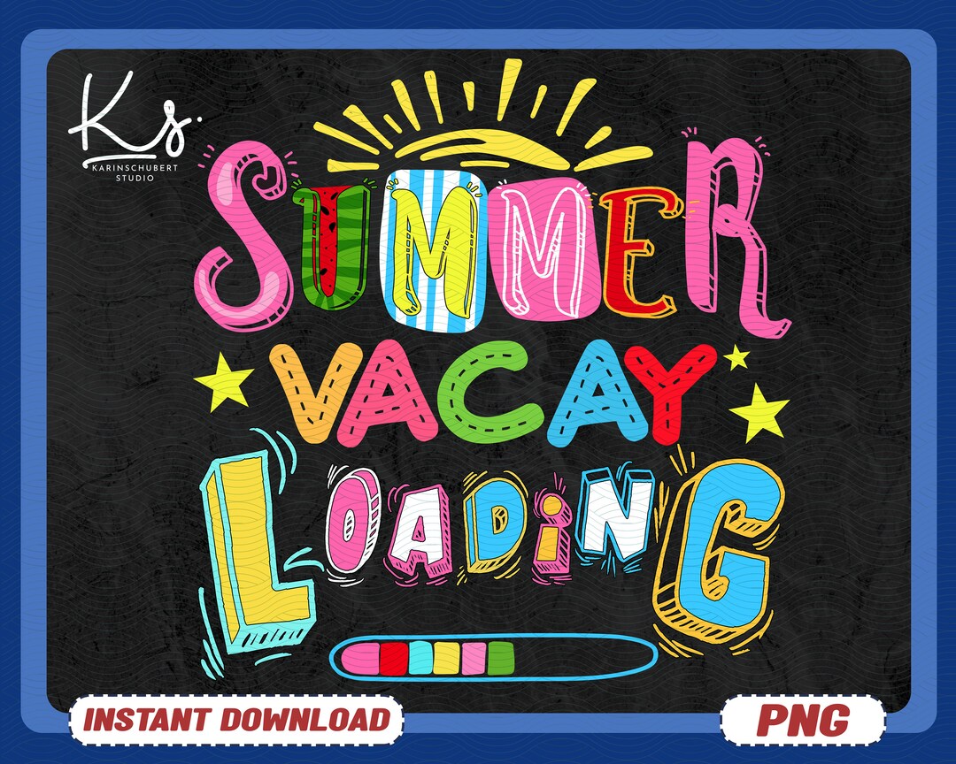 Summer Vacay Loading Png, End of Year Teacher Png, Summer Teacher Png ...