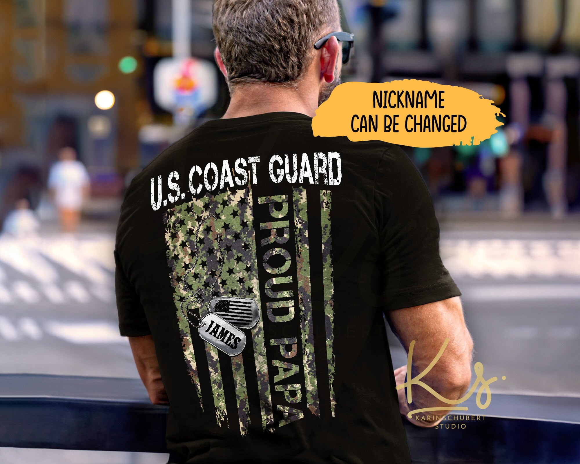 Flag Proud US Coast Guard Dad Shirts, Coast Guard Family Shirts, Proud ...