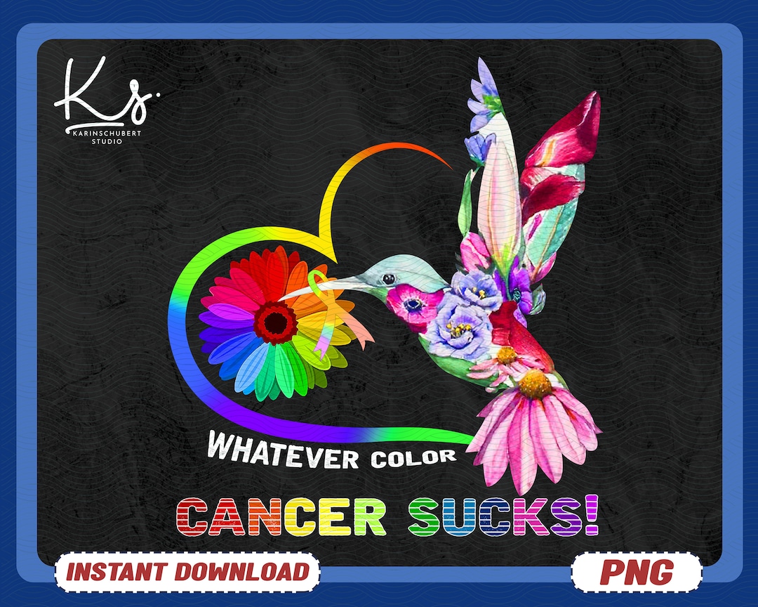 Whatever Color Cancer Sucks Png, Cancer Awareness Png, Cancer Sucks in ...