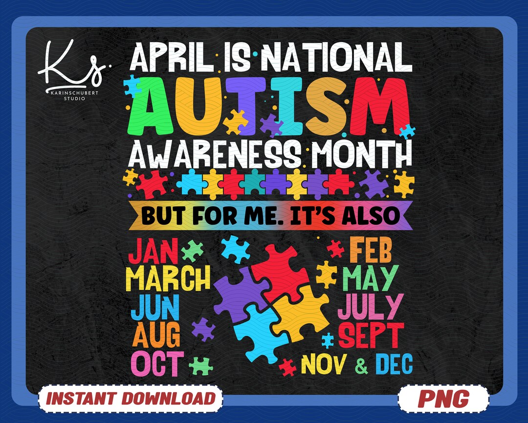 Autism Awareness Png, April is National Autism Awareness Month Png ...