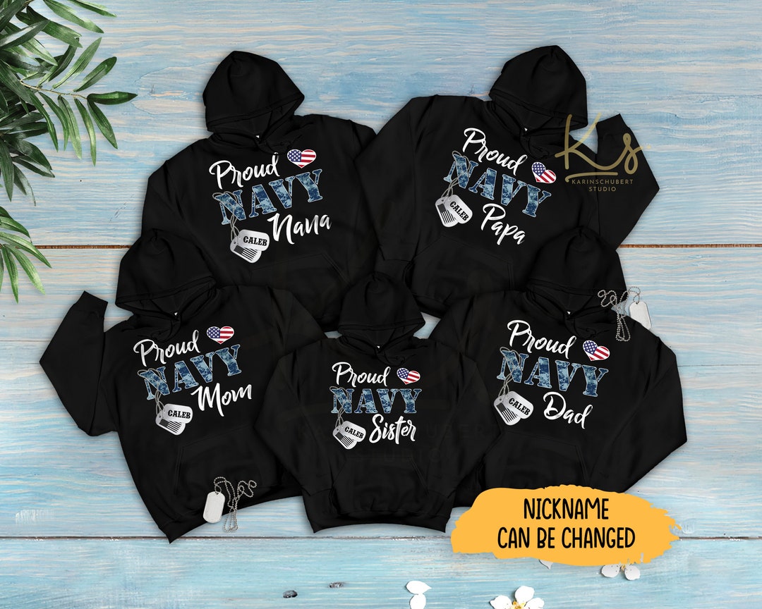 Proud Navy Dad Hoodie Us Navy Mom Hoodie Us Navy Family - Etsy
