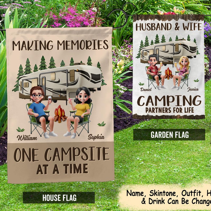 Rv Camping Flag Sign - Etsy