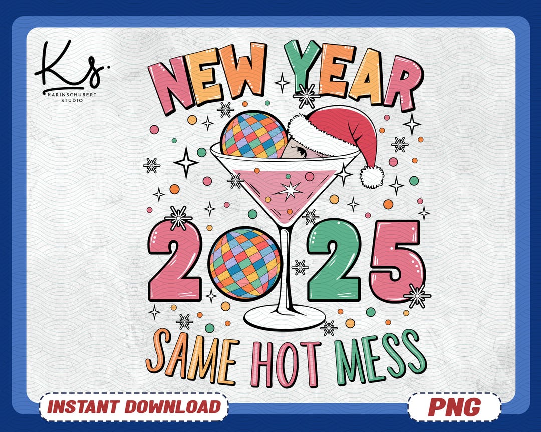 New Year Hot Mess Png, Funny Drinking Martini Png, Alcohol New Year ...