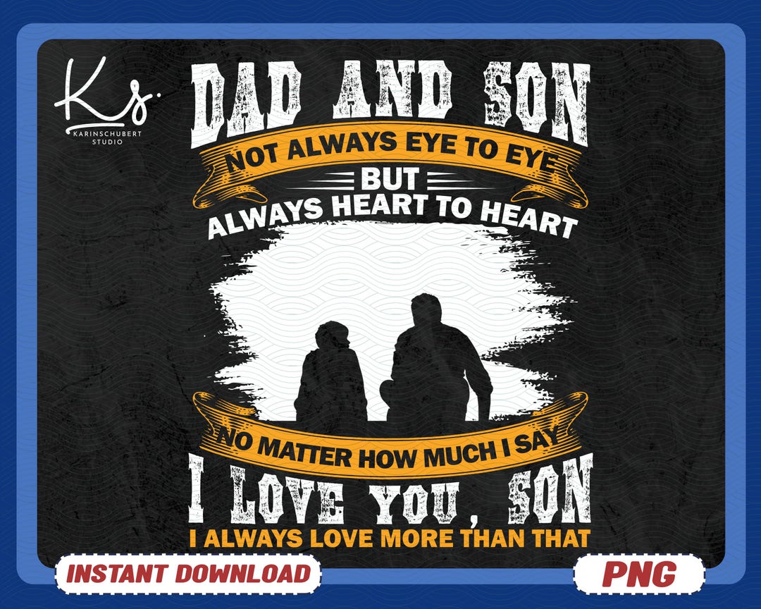 Dad and Son Heart to Heart PNG, Heart to Heart Png, Family Png, Family ...