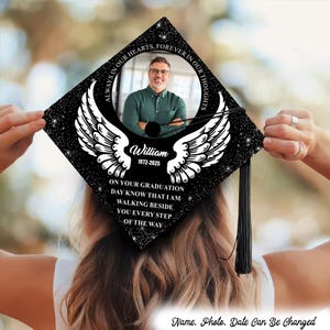 I Almost Gave up Personalised Graduation Cap Topper, Remembrance Gift ...