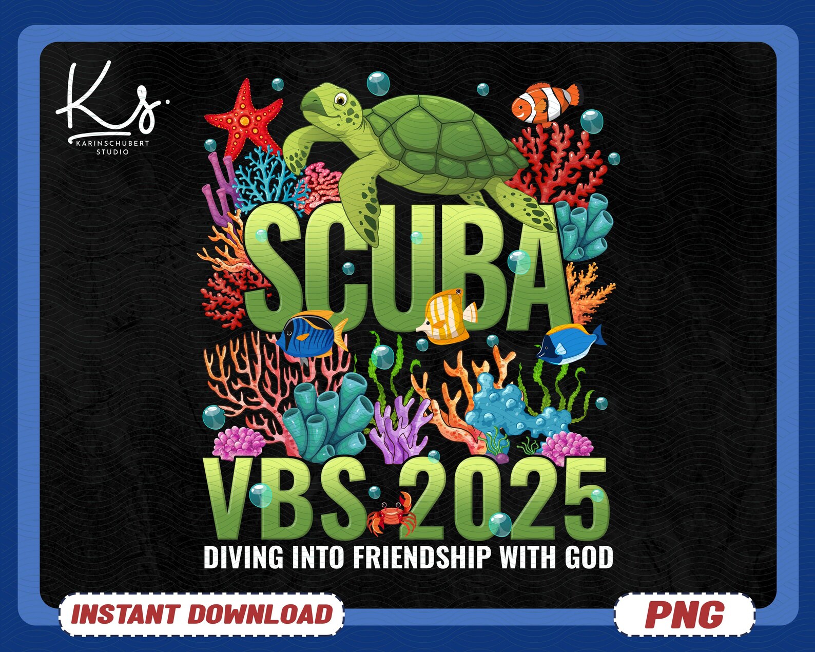 Scuba Vbs 2025 Diving Into Friendship With God PNG, Diving Into ...
