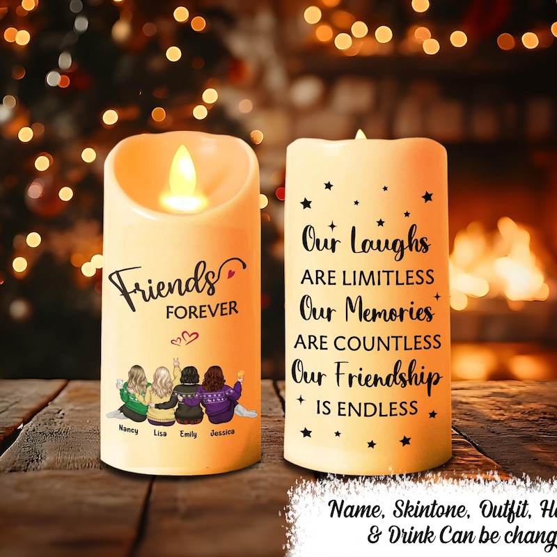 Led Friendship Candles - Etsy