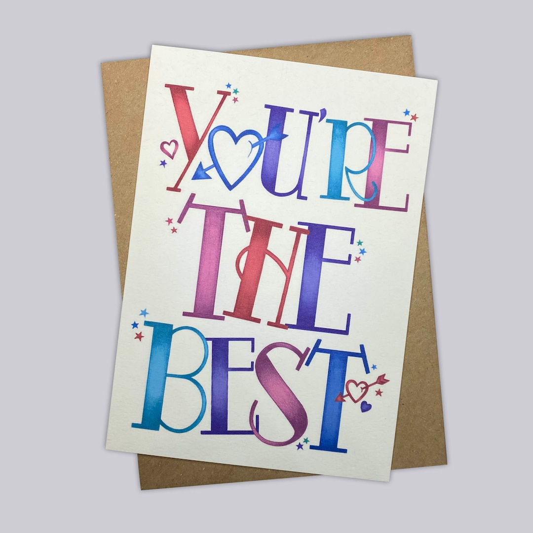 You're the Best Card - Etsy