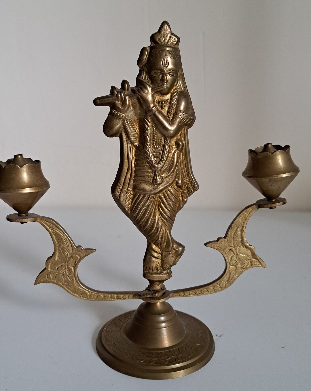 Hindu God Shri Cast Metal Oil Burner Idol - Etsy