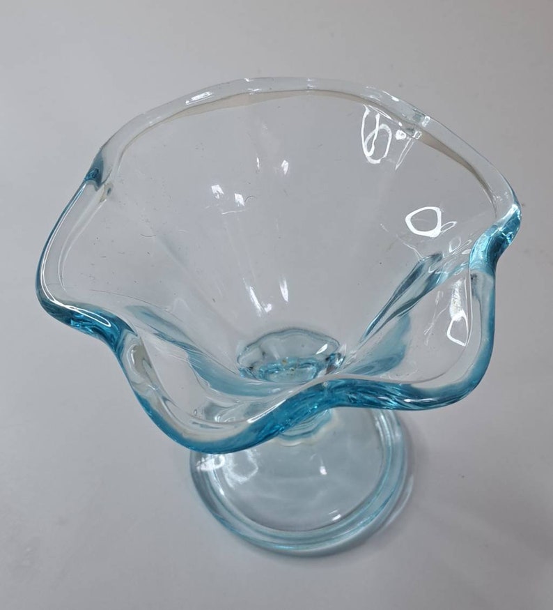 Walther Glas Germany Glass Blue Bowl - Etsy