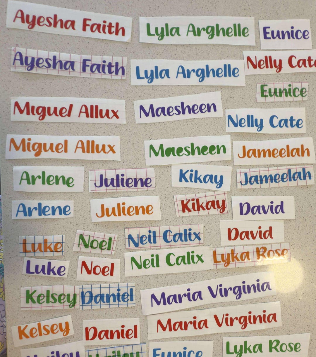 Personalised Vinyl Stickers Names/ Vinyl Decals/ Water Bottles Sticker ...