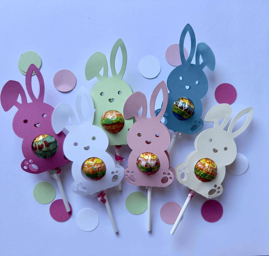 Bunny Lollipop Holder/ Easter Bunny Lollipop Holder/ Lollipop Holder ...