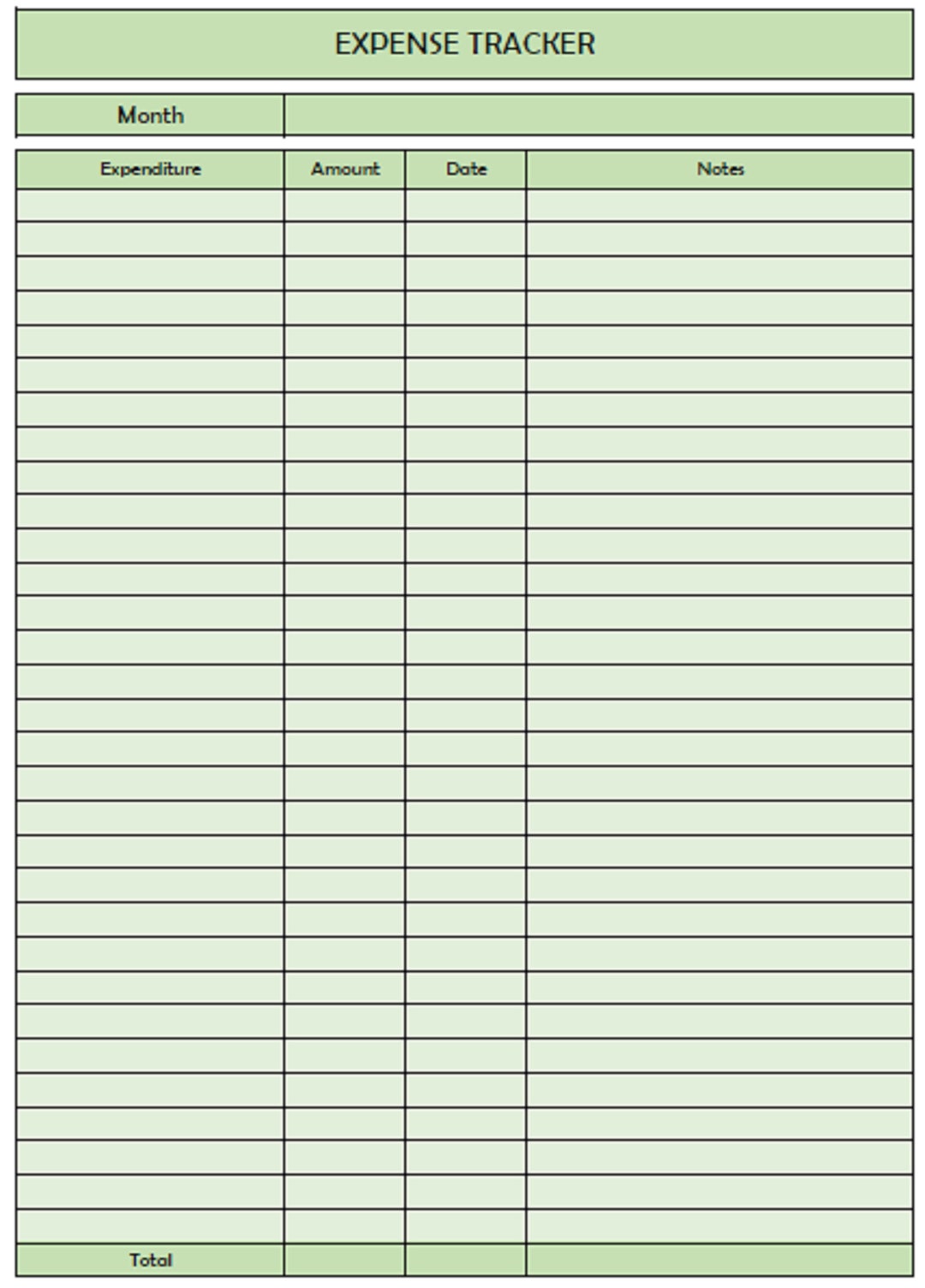 Expense Tracker | Printable Expense Template | Instant Download ...