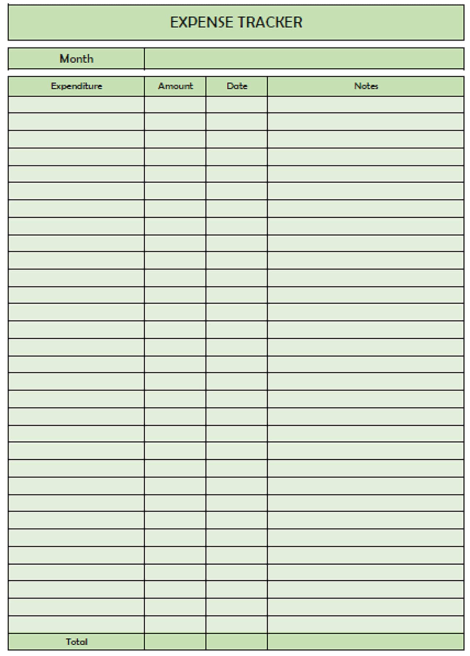 Expense Tracker | Printable Expense Template | Instant Download ...