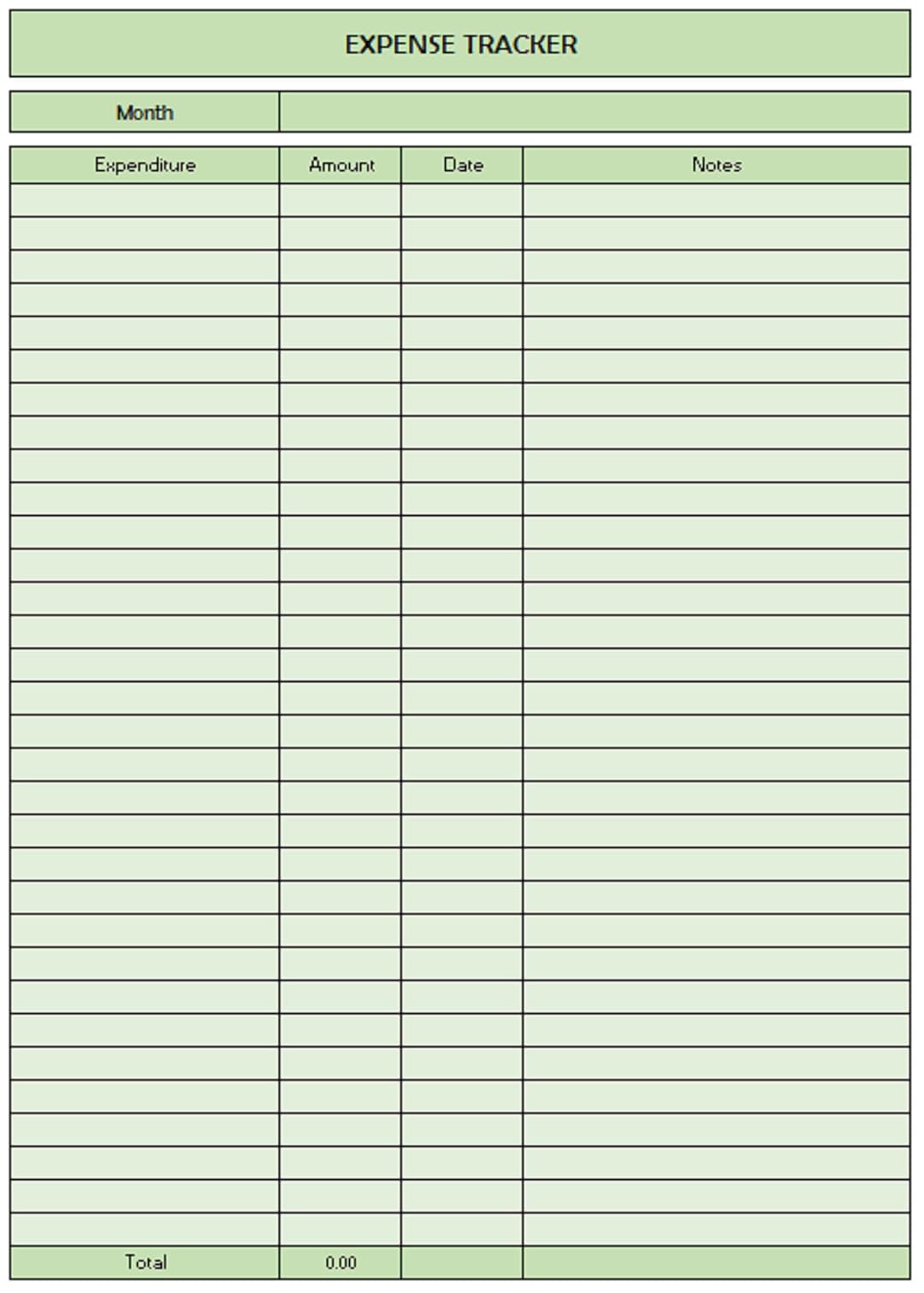 Excel Expense Tracker | Digital Expense Template | Instant Download ...