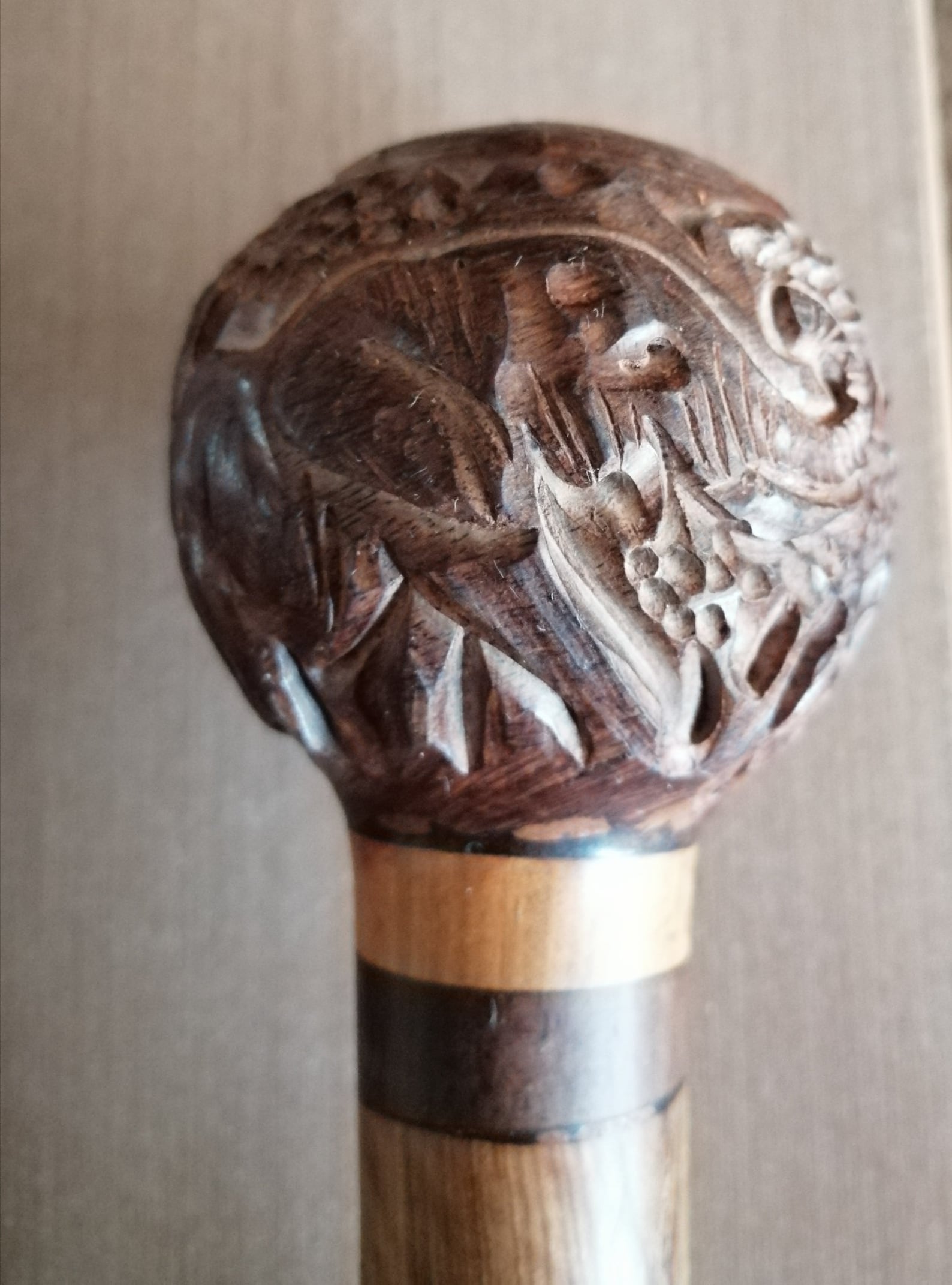 Africa Hand Carved Cane Walking Stick Zimbabwe African Art Wood Wild ...