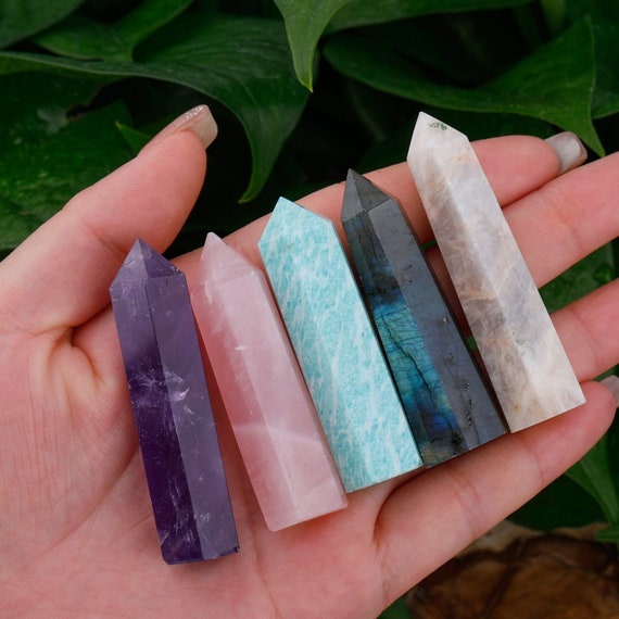 9 Stone 2.3 Inch Crystal Pointed Healing Crystal Natural - Etsy