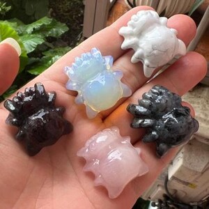 30mm Crystal Spiders Carved Crystal Animals Figurines Labradorite ...