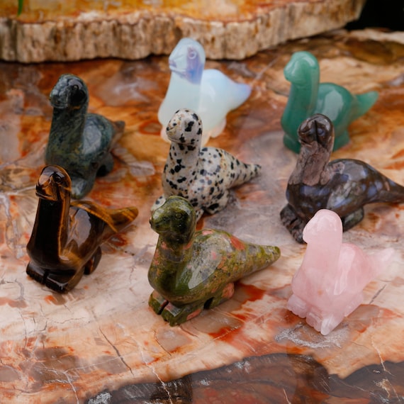 2 Crystal Dinosaur | Etsy