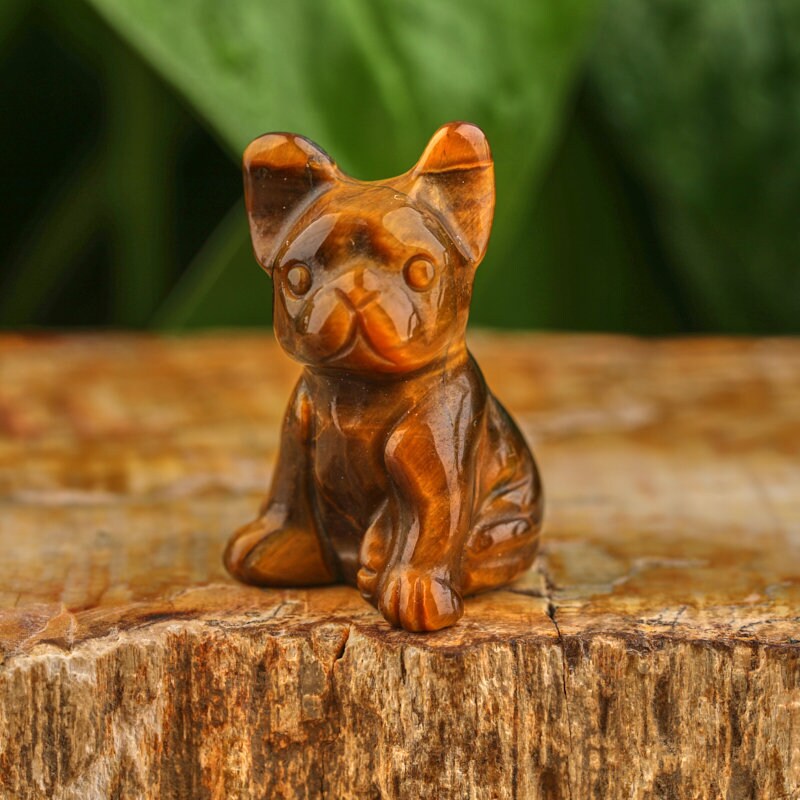 Carved Crystal Animals Figurines Tiger Eye Animal Shaped - Etsy