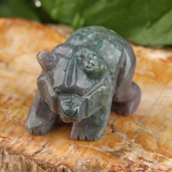 14 Stone 1.5 Inch Crystal Bear Hand Carving Quartz Crystal - Etsy