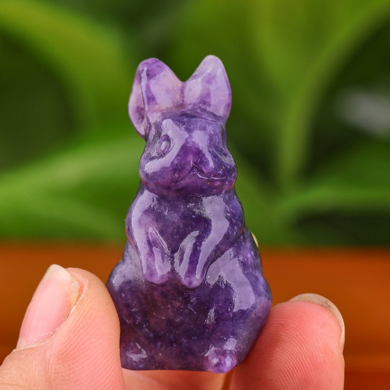 1.5 Inches Crystal Rabbit Carving Small Gemstone Bunny Hand - Etsy