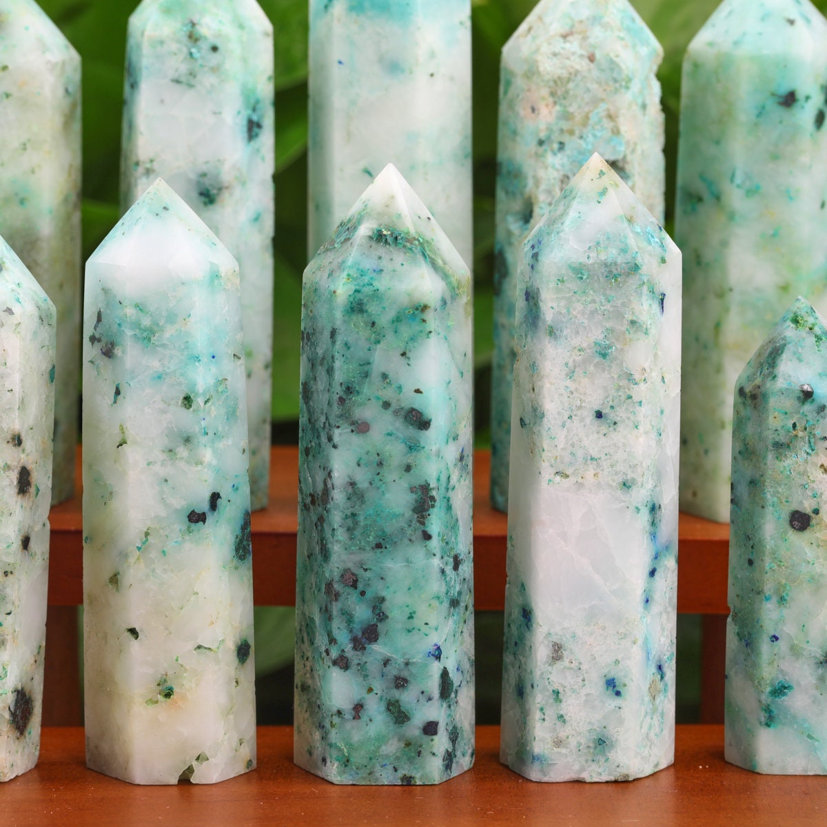 3.5-4 Phoenix Stone Obelisk Point Natural Chrysocolla - Etsy