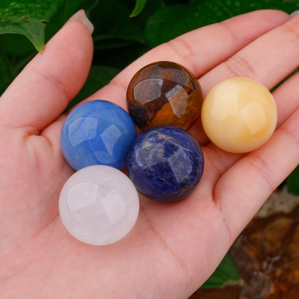 13 Stone, 25mm Crystal Sphere, Healing Crystal Ball - Etsy