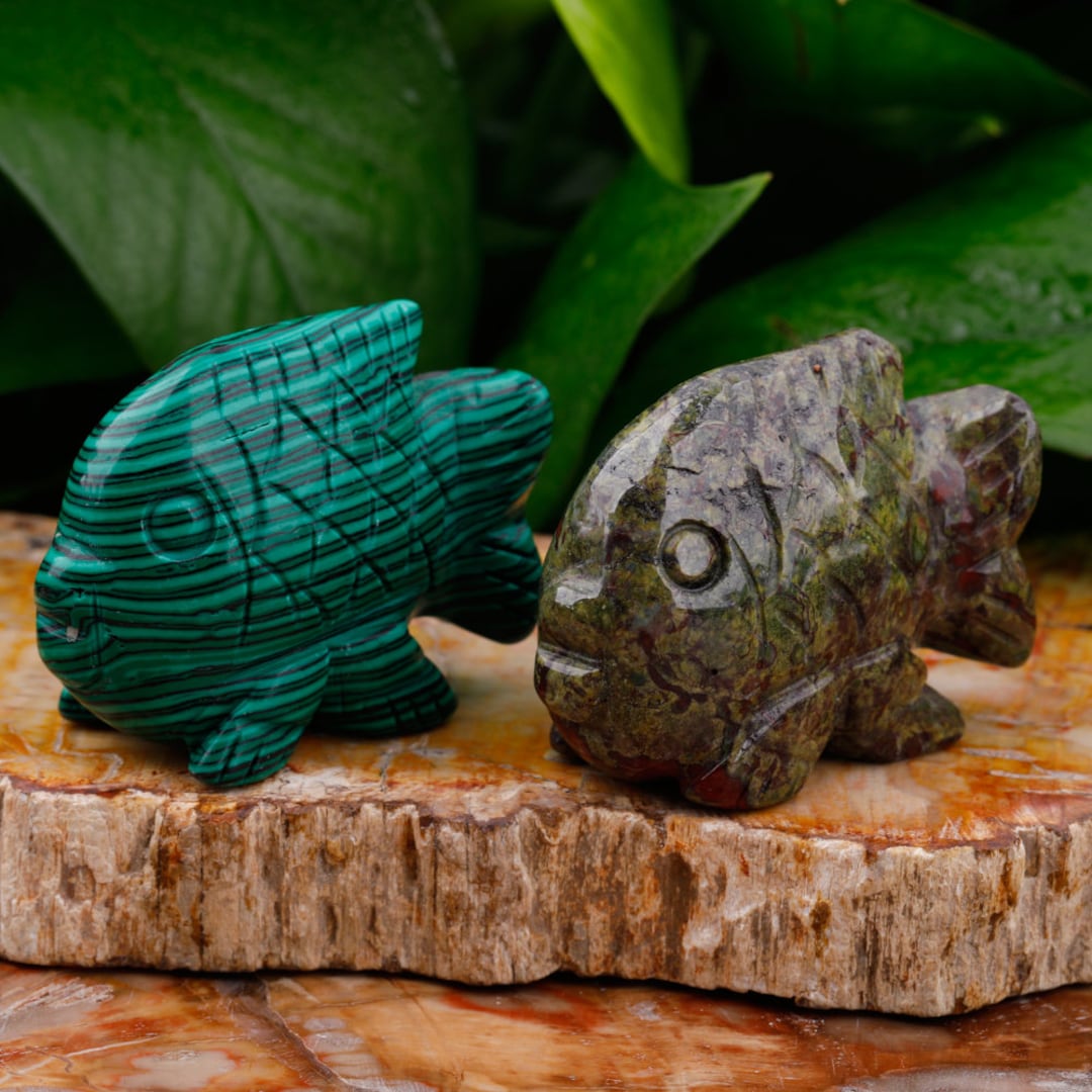 14 Stone, 2 Inch Crystal Fish Hand Carving, Quartz Crystal, Mineral ...