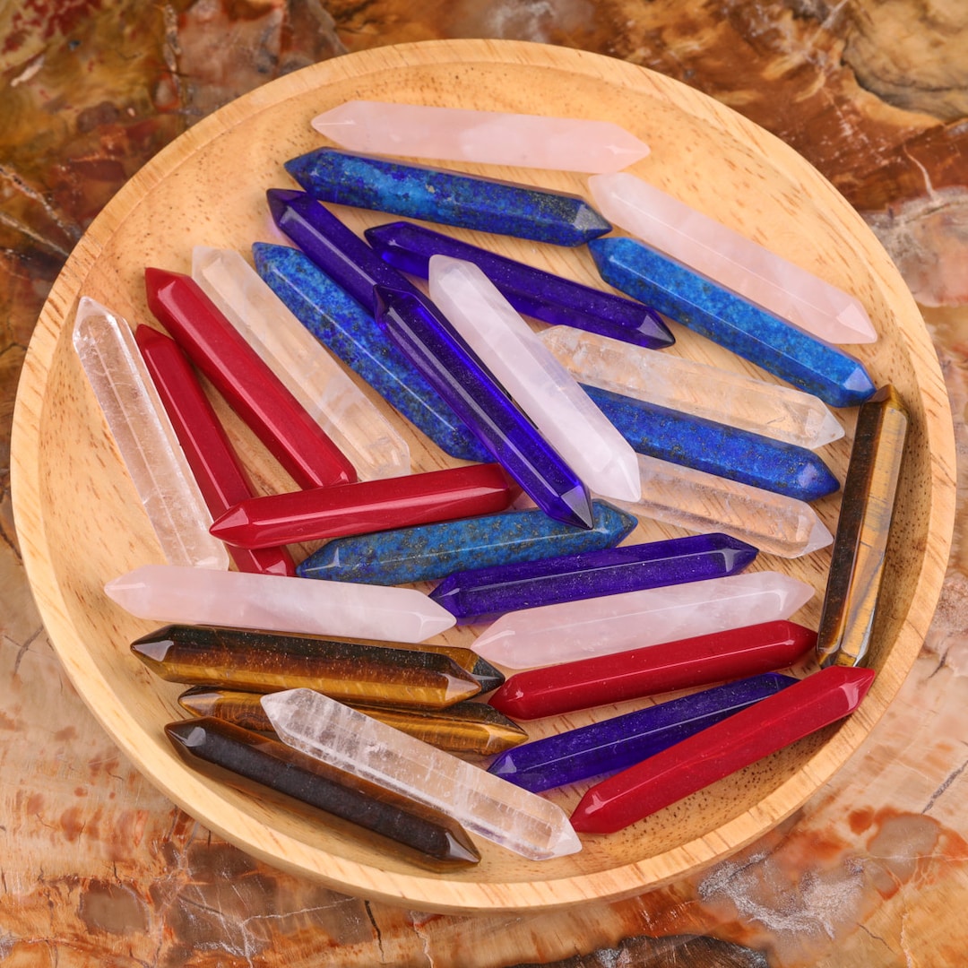 Hexagon Healing Point Pendant, 6 Stone Crystal Pointed, Healing Crystal ...