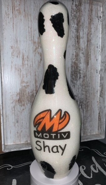 Custom Bowling Pin (glitter) - Etsy