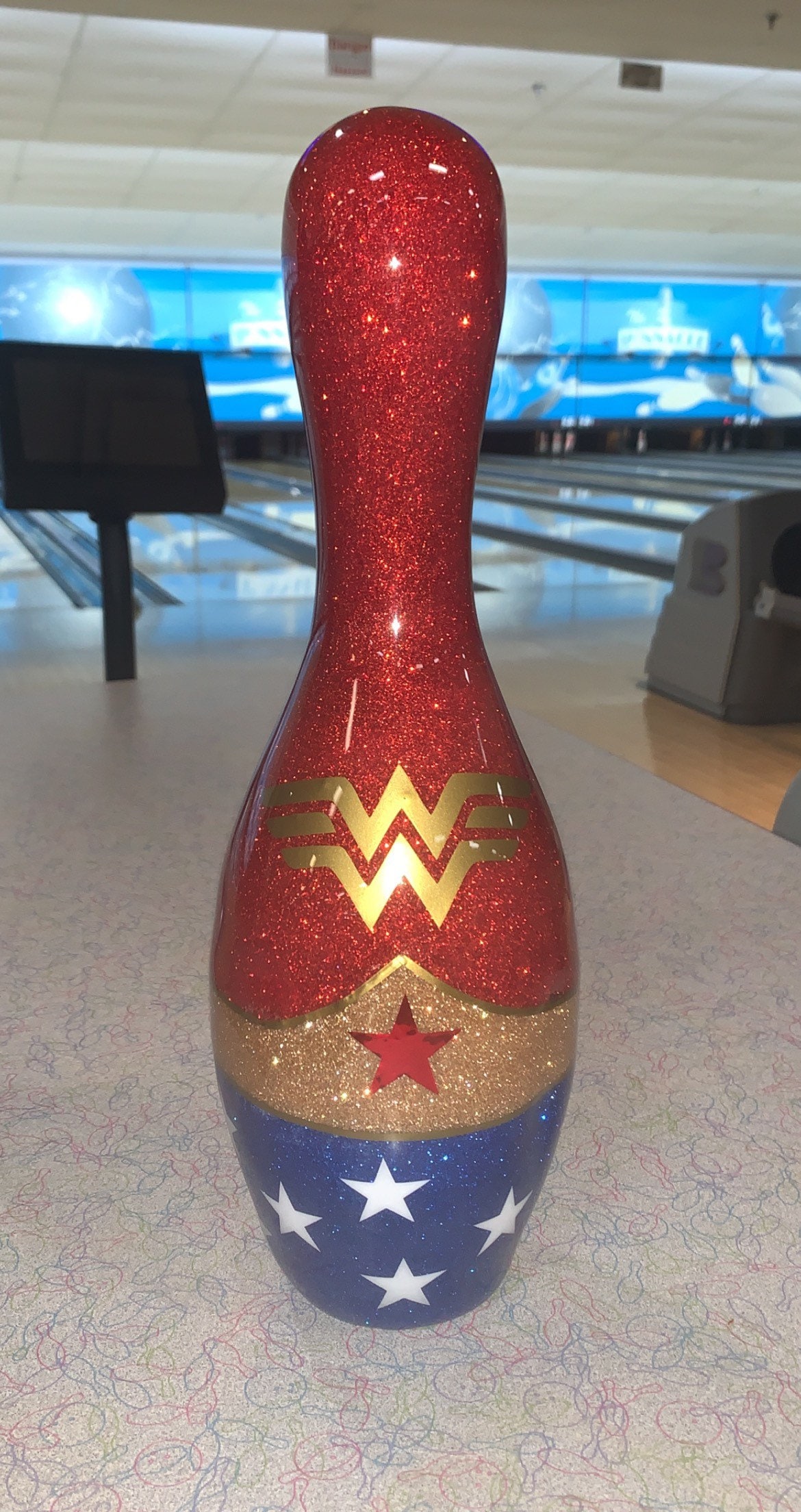 Custom Bowling Pin (glitter) - Etsy