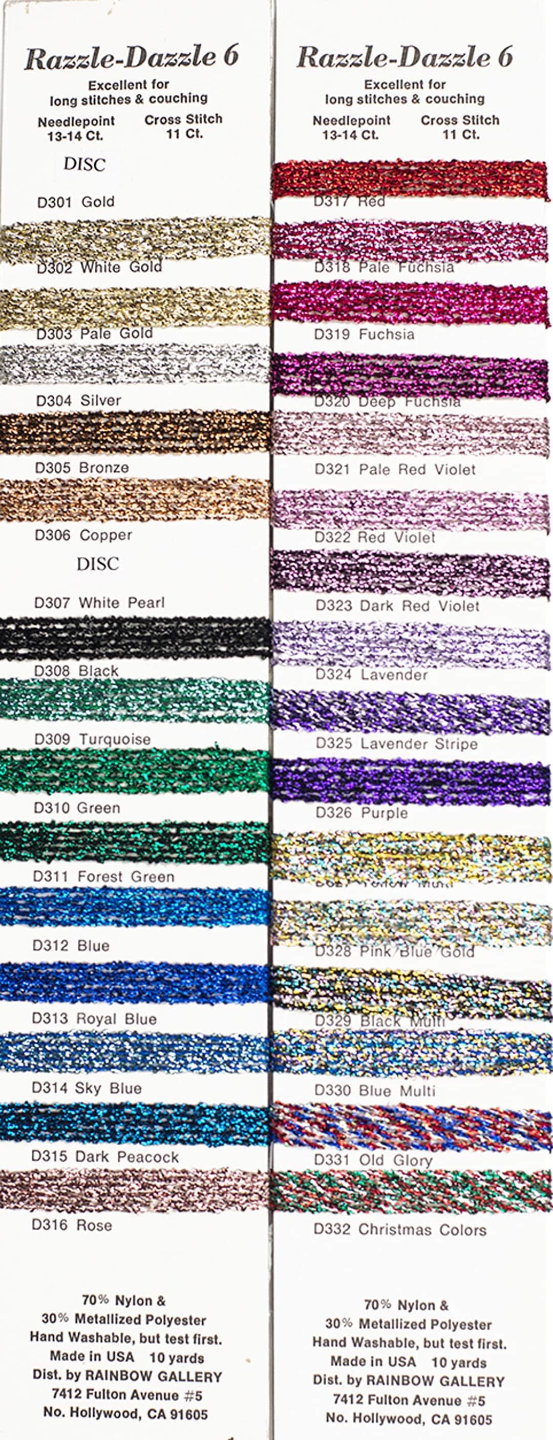 RAZZLE DAZZLE 6 - by Rainbow Gallery - Etsy