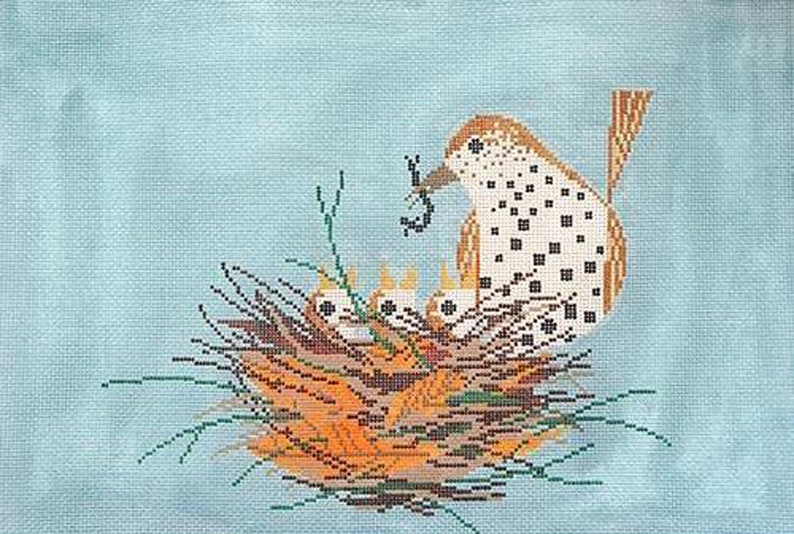 CH-C304 -chorus Line - BY Charley Harper - Needlepoint Canvas Hand Painted- 18 Ct - Etsy