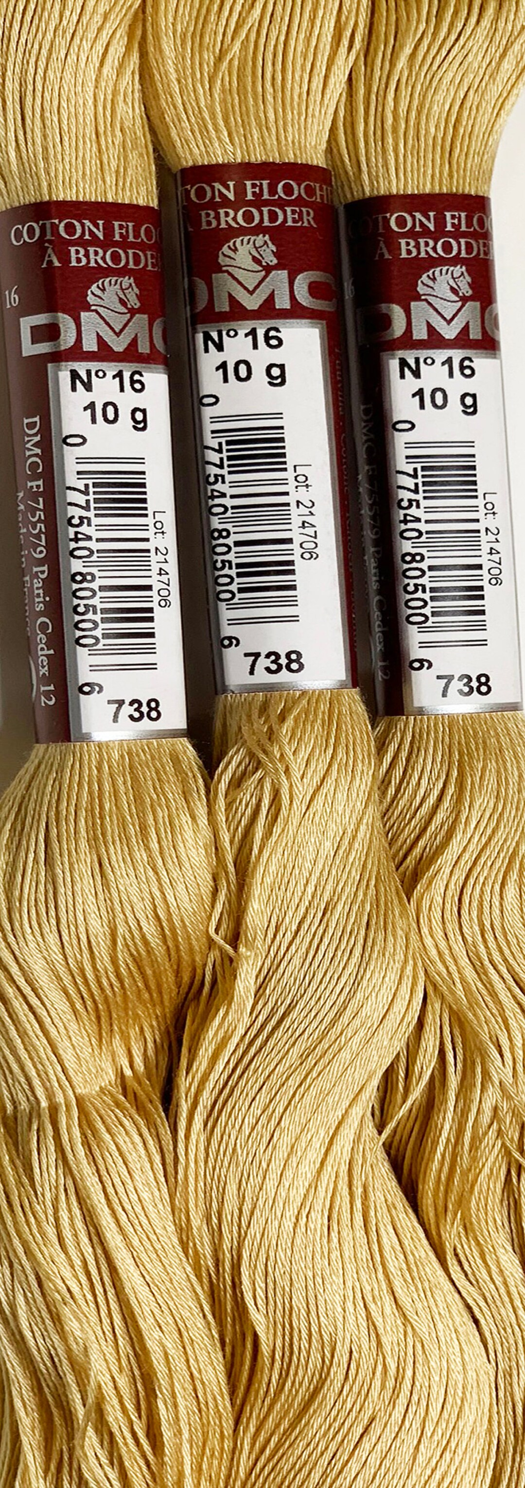 DMC-FLOCHE-COLOR 738 Tan Very Light - Etsy
