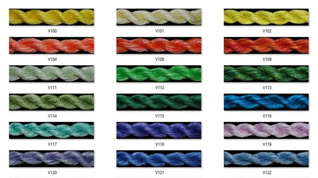 Threadworx - OD Vineyard Silk - V100-V122, - Etsy