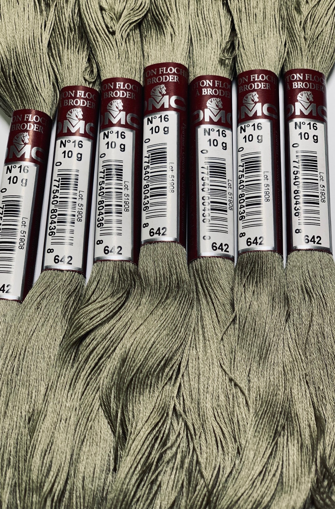 DMC-FLOCHE-COLOR 642 dark Beige Gray - Etsy