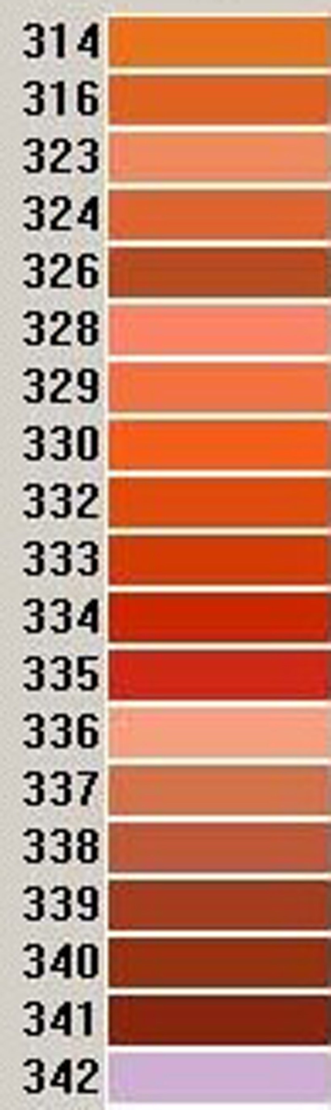 Colors 314-367- ORANGE & Misc -anchor Floss and Perle Size 5 + 3 - Etsy