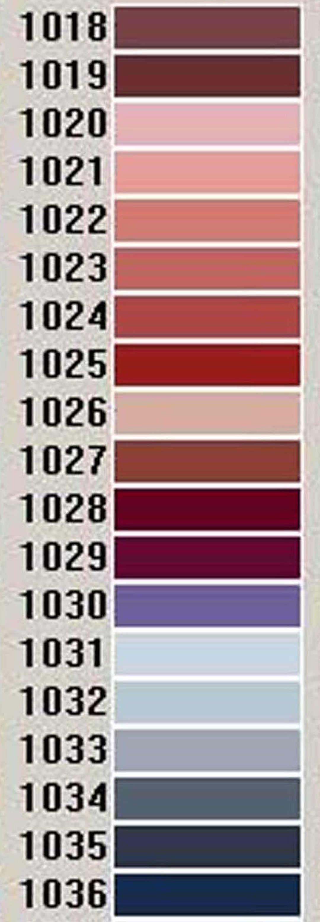 Colors 1018-1062 Oranges & Blues -anchor Floss - Etsy