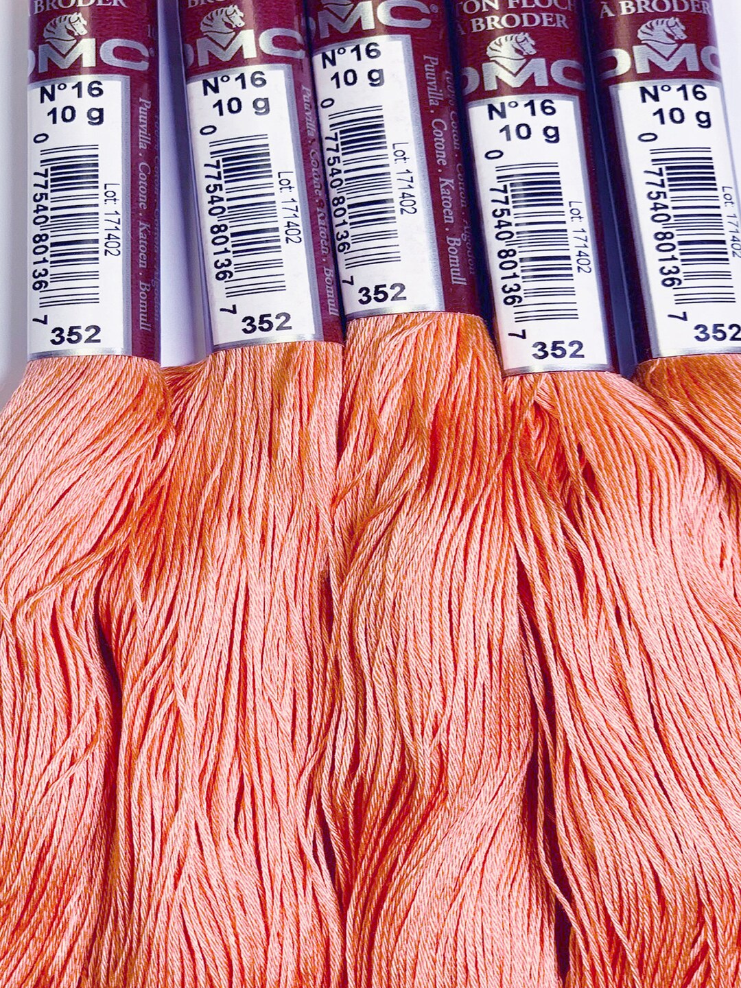 COLOR 352 light Coral DMC-FLOCHE - Etsy