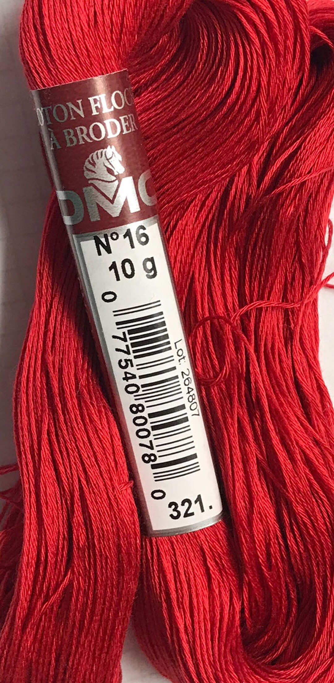 Color 321 Metallic Carmine Red DMC FLOCHE - Etsy