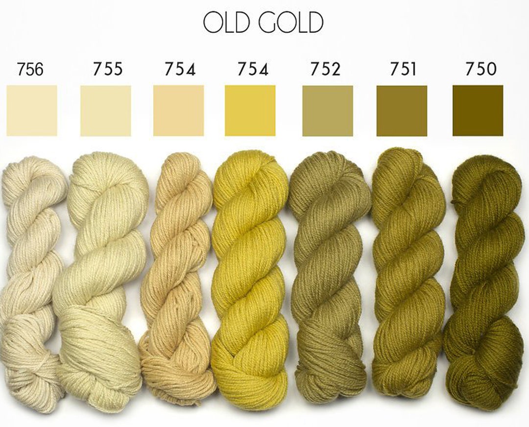PATN - 750-751-752-753-754-OLD GOLD Family Paternayan Wool - Skeins - Etsy
