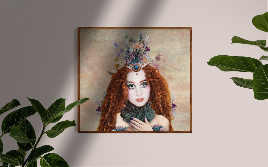 Chappell Roan, Good Luck Babe, Botanical Art Print, Gothic Illustration ...