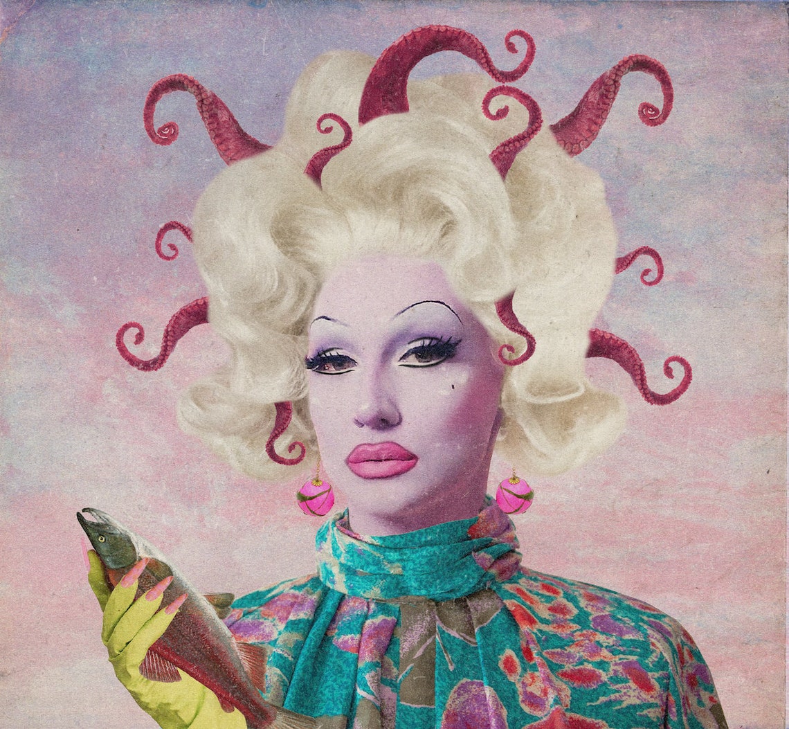 Juno Birch Rupaul Botanical Art Print Gothic Illustration - Etsy