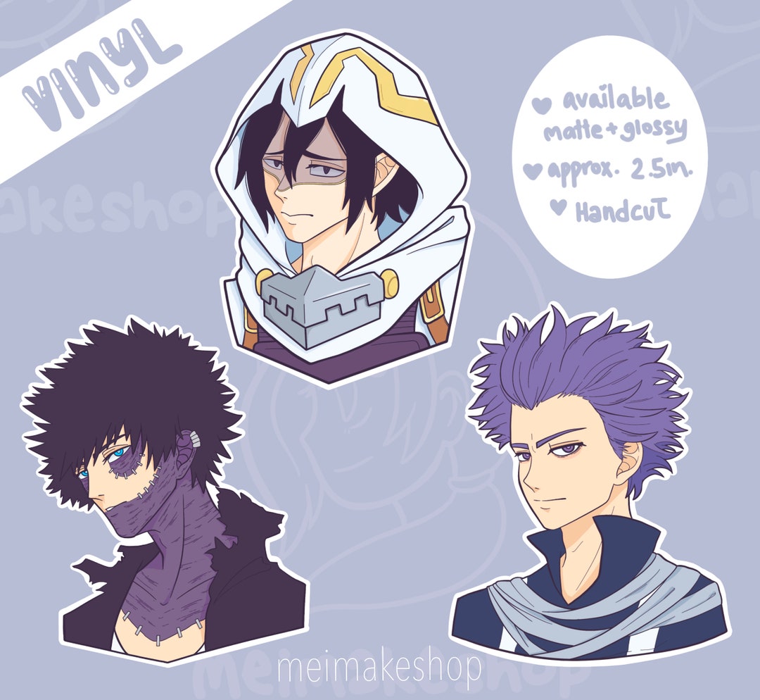 Heroes Villains Purple Boys Sticker | Glossy Matte Vinyl Anime Decal - Etsy